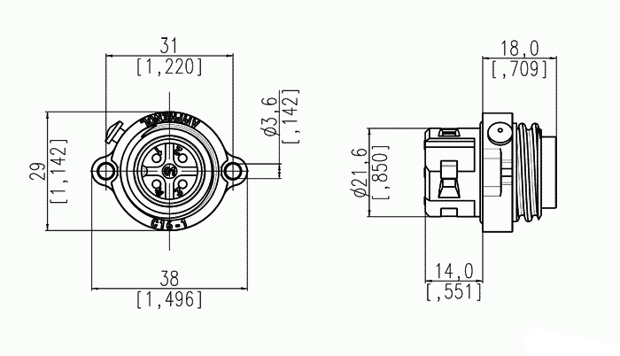 C016 20C003 100 12 | Amphenol Tuchel Industrial